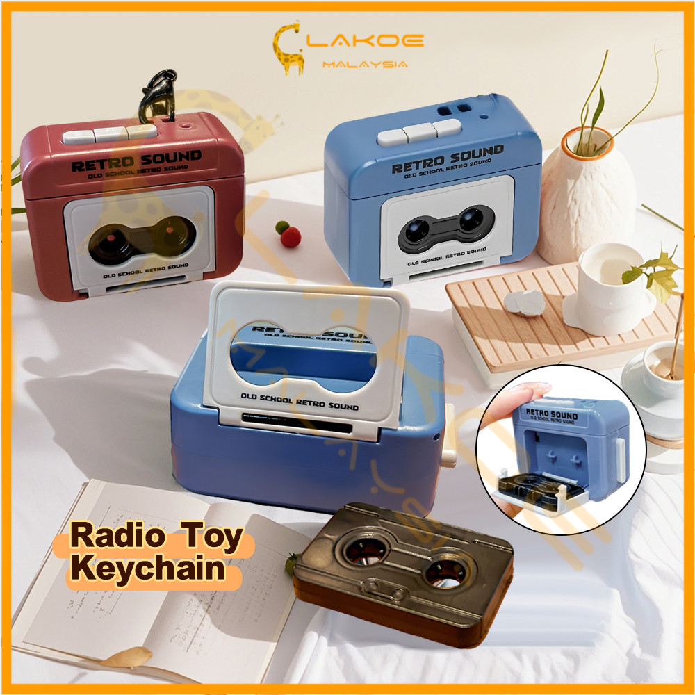 lakoe Recorder Keychain Funny Creative Mini Player Keyring 3 Songs ...