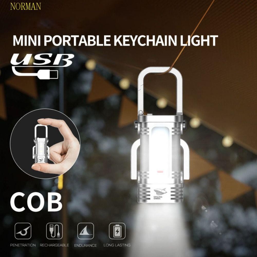 NORMAN Keychain Flashlight, Waterproof Rechargeable Emergency Work ...