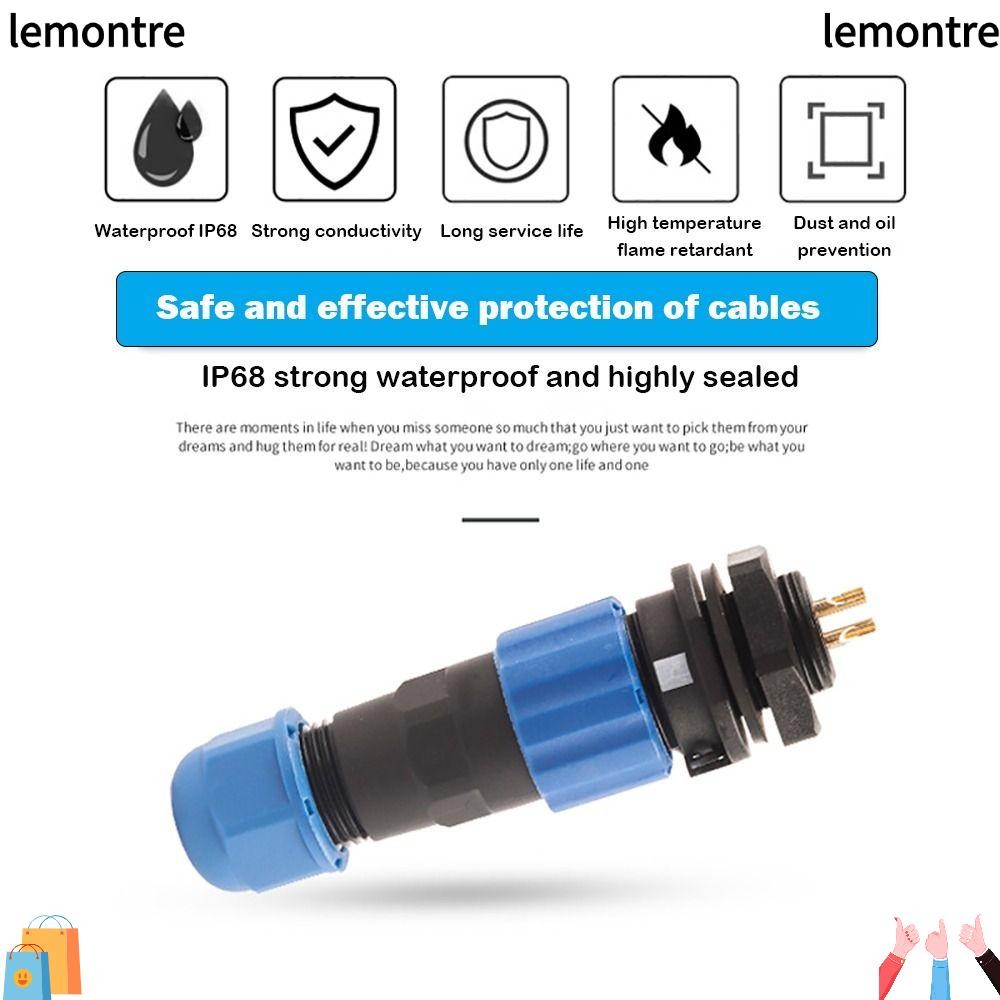 LEMONTRE Waterproof Connector, SP13 Back Nut Cable Connectors, Screw ...