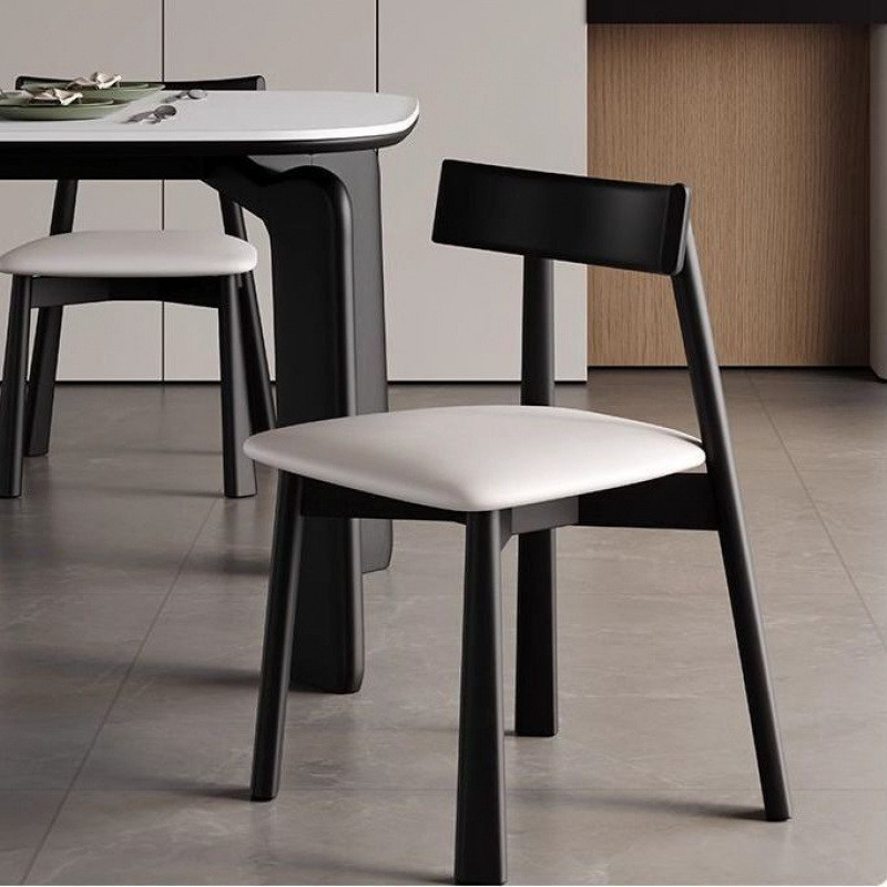 Solid Wood Chair Dining Chair Backrest Home Desk Living Room Balcony ...