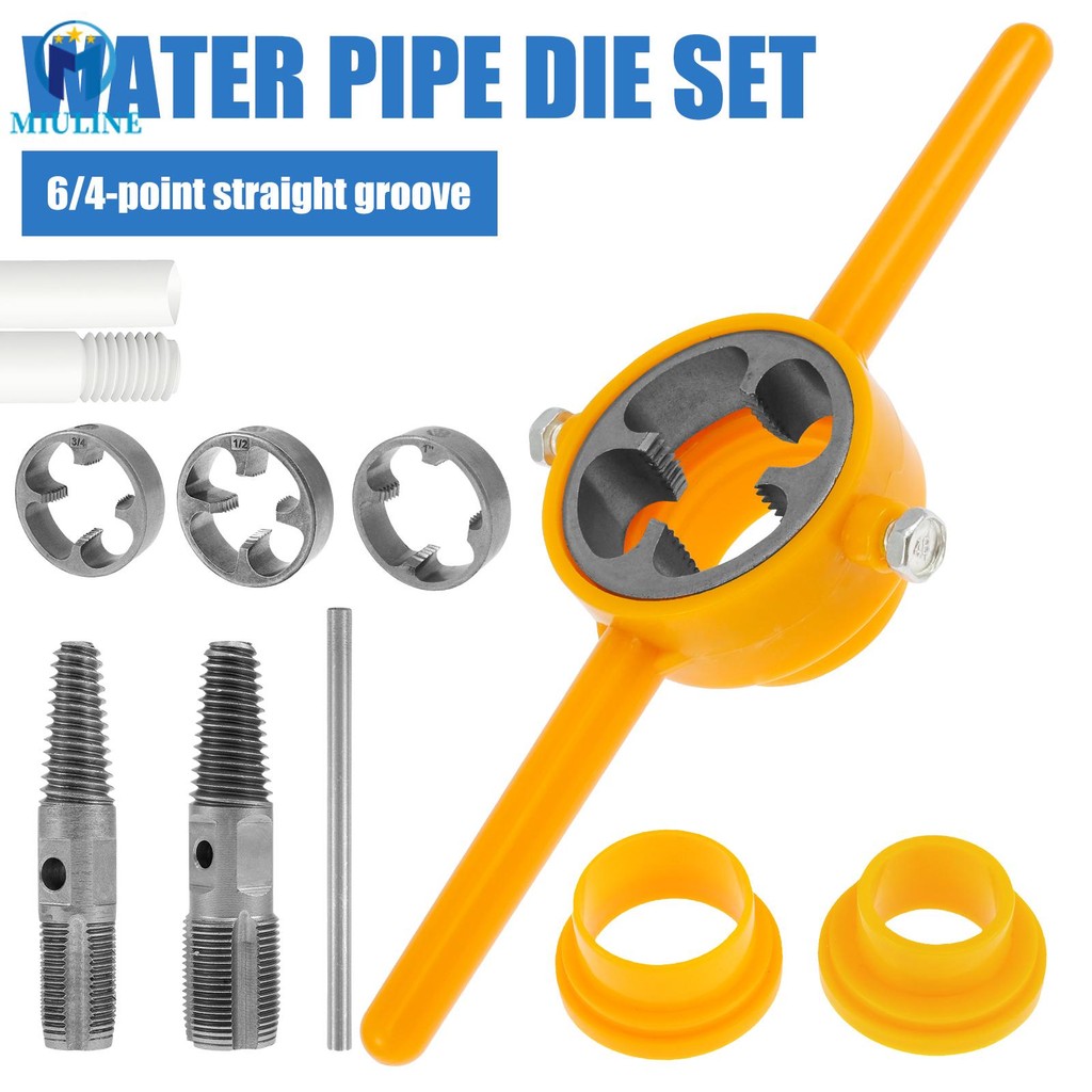 PVC Thread Maker Tool Pipe Threader Kit with Plastic Pipe Thread and ...