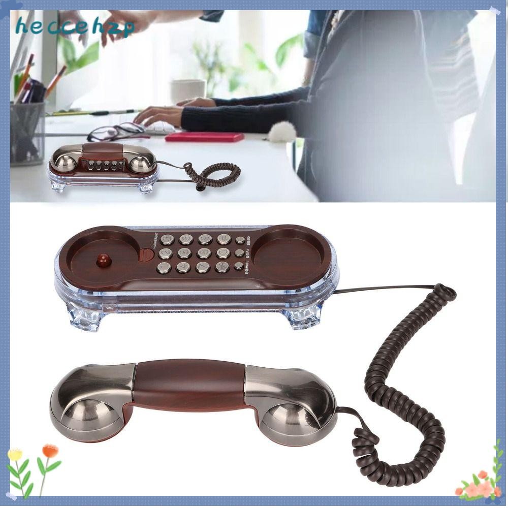 HECCEHZP Wired Telephone, Wall Mounted Retro Corded Phone, Handset ...