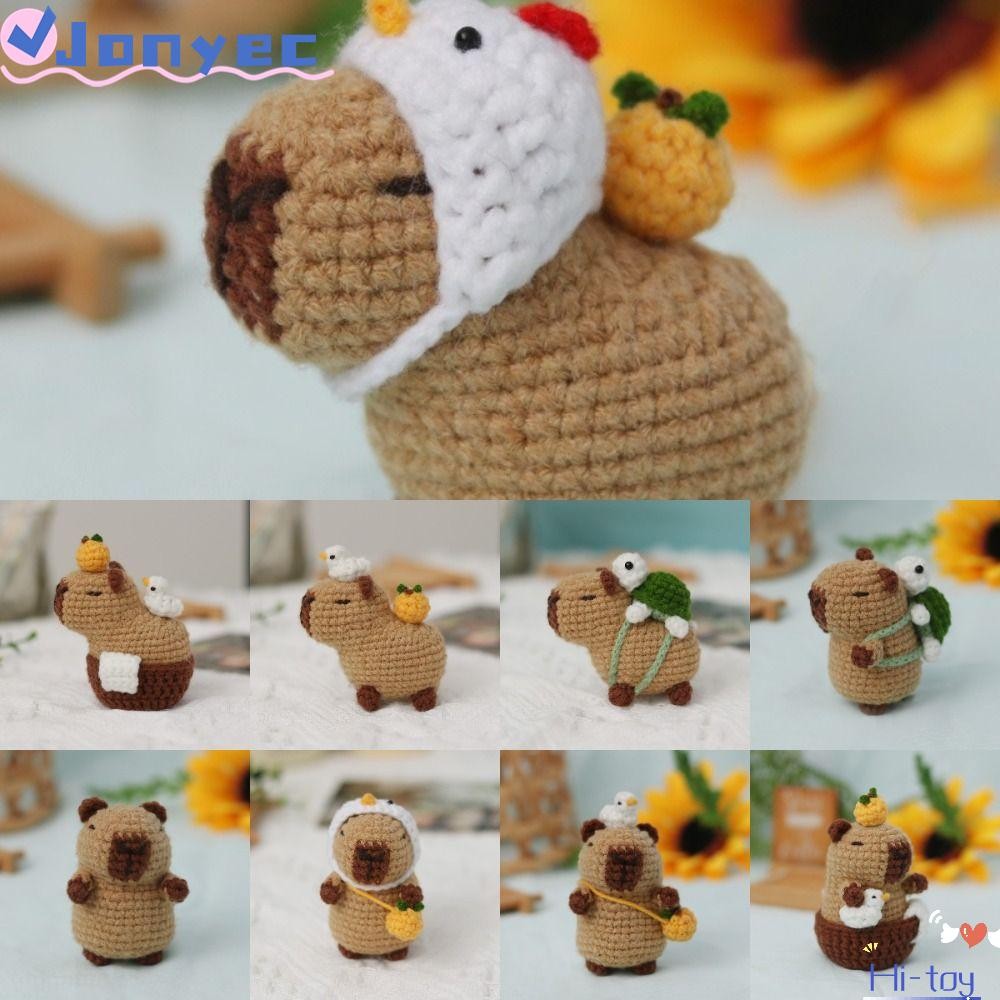 JONY1EC Crochet Stuffed Animal Kit, Handmade Beginner Capybara DIY ...