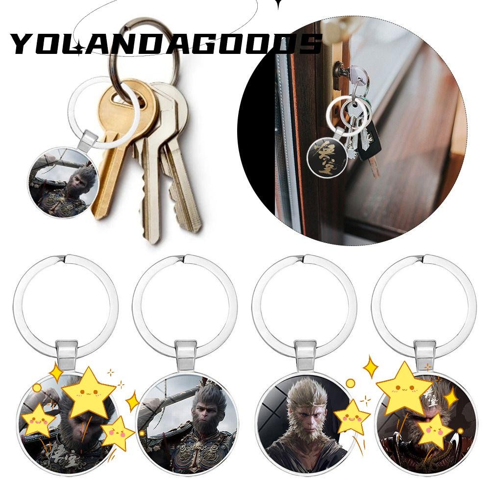 YOLA Black Myth Wukong Keychain, Backpack Cartoon Wukong Pendant, Hot ...