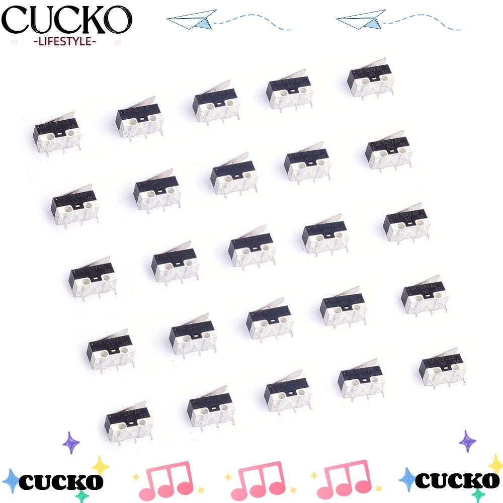 CUCKO 50Pcs Micro Switch, 3 Pin SPDT Micro Limit Switch, Lever Arm ...