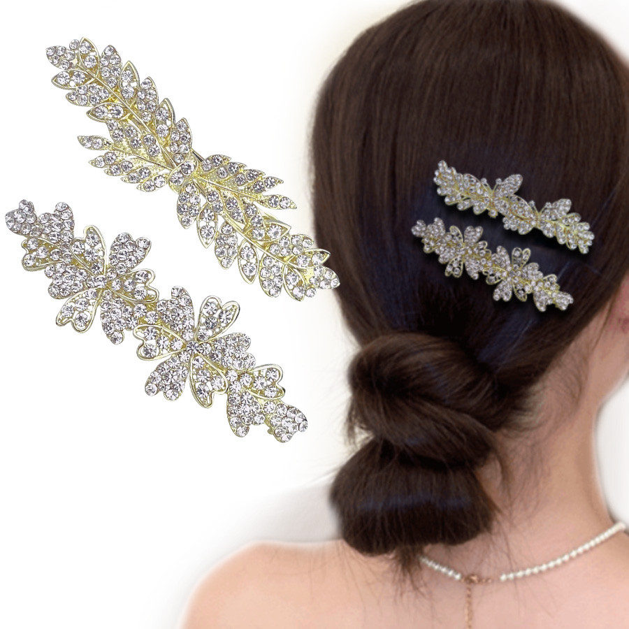 Korean Style Back Head Bow Spring Clip Top Clip Flat Clip Fashion ...