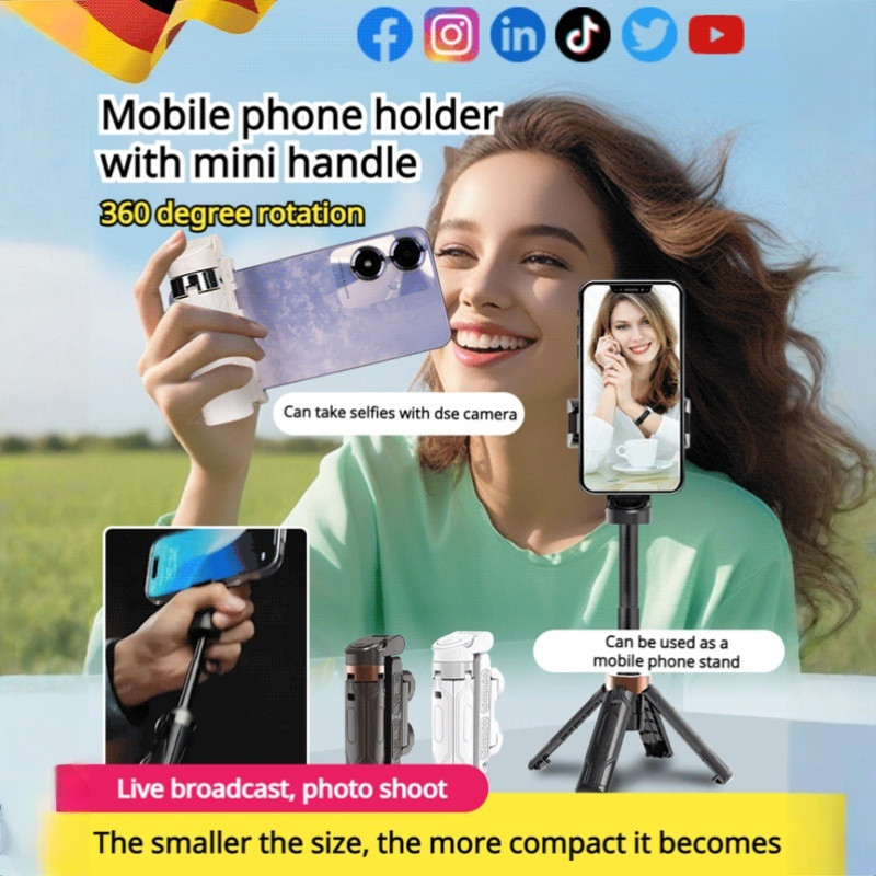 🔥New Upgrade🔥【Small and Lightweight】Portable Mini Selfie Stick/Travel ...