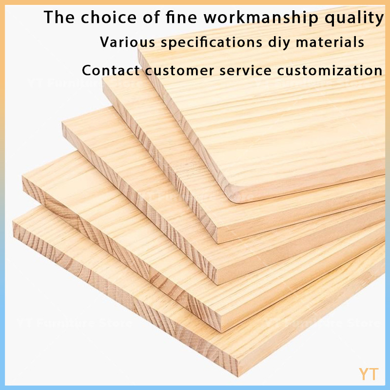 [YT]Custom shelf plywood board diy solid wood wall veneer one-line ...