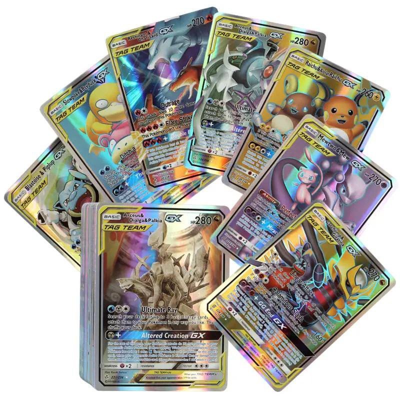 Pokemon Cards TAG TEAM Pokémon Flash Cards Game English Version Pokémon ...