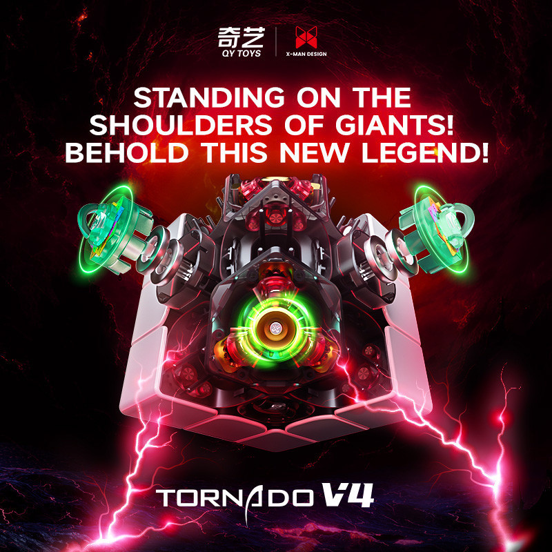 Qiyi X Man Tornado V4 M Pioneer UV 3x3 Magnetic Cube Tornado V4M ...