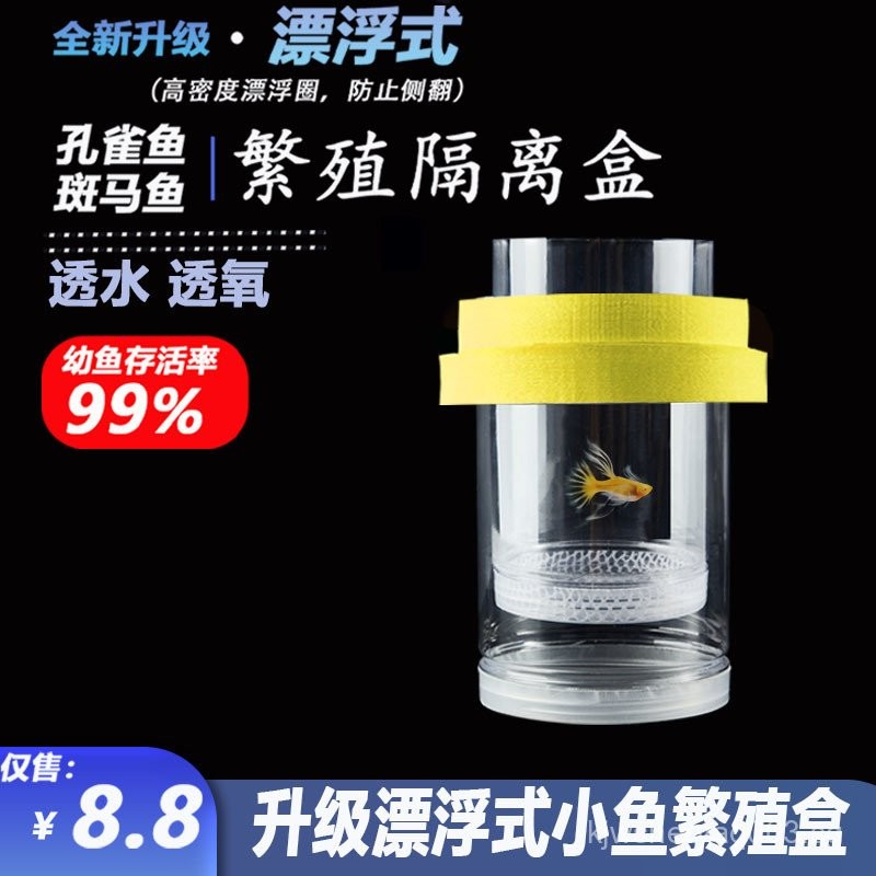 Guppy Zebrafish Breeding Isolation Box Small Fish Fry Juvenile Fish ...