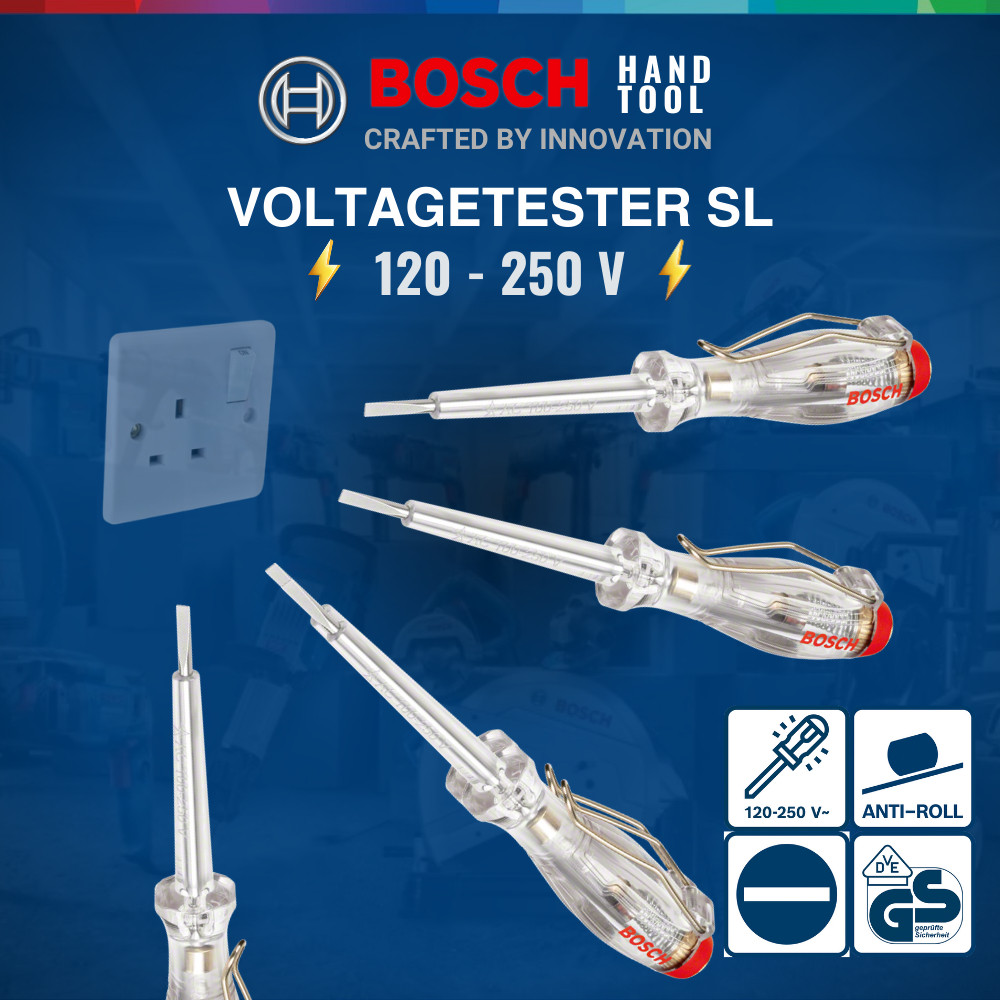 Bosch Exclusive Industrial Test Pen Voltagetester SL 3.0 x 75mm [20 ...