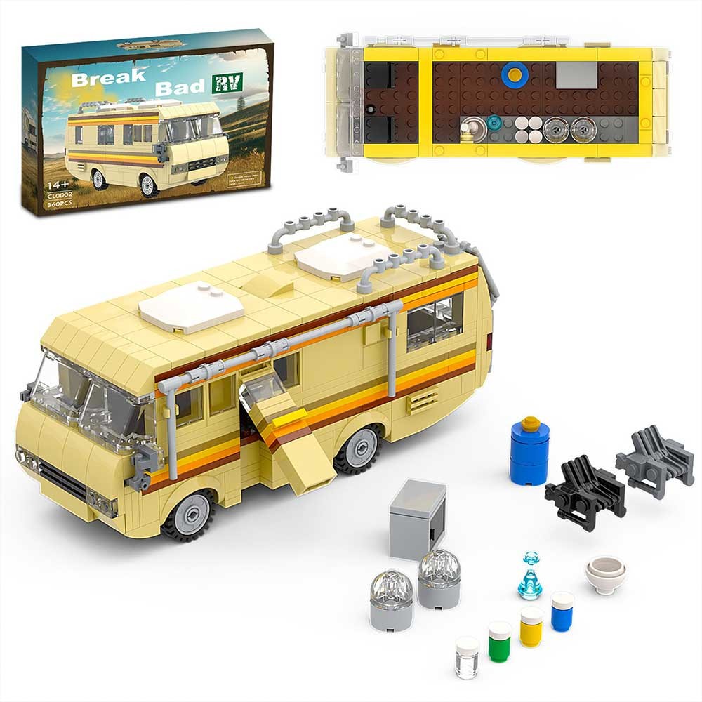 Breaking Bad RV Building Bus Set Toy Creative Model Building Blocks ...