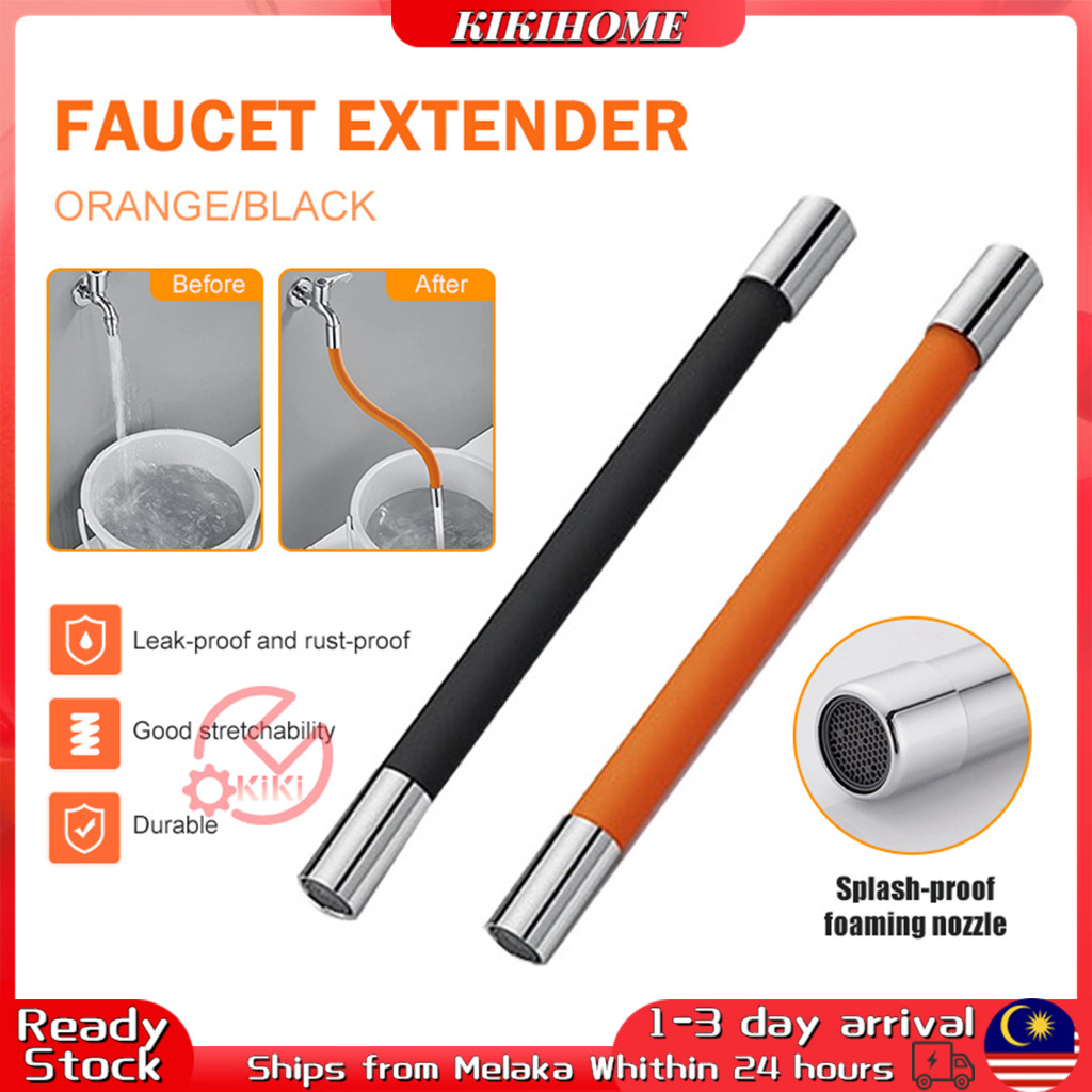 Universal Faucet Extender 30/50cm 360°Free Bending Flexible Hose Water ...