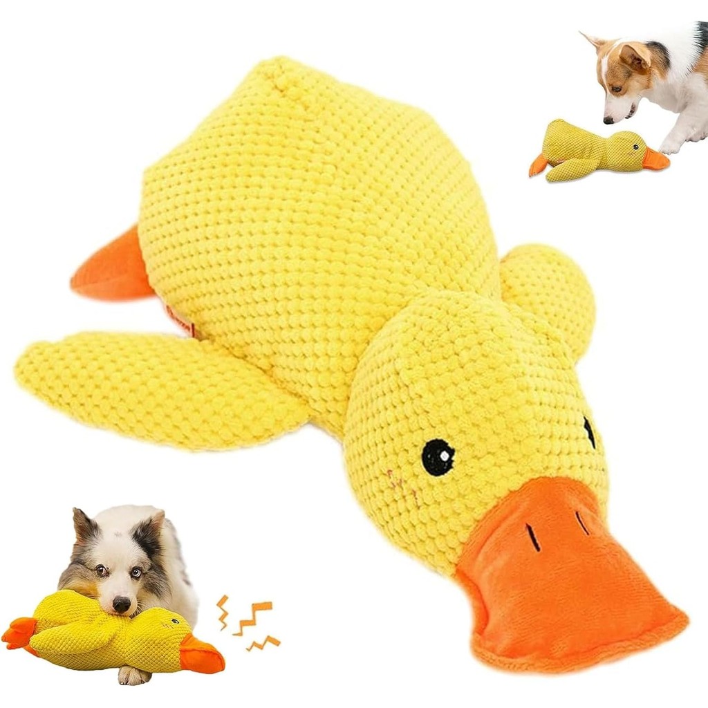 Mellow Dog Calming Duck, 2025 New Yellow Duck Dog Toy, The Mellow Ducks ...