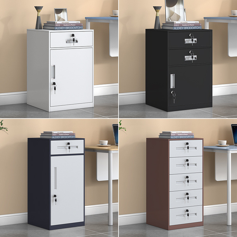 Office Low Cabinet with Lock, Mobile Cabinet, Drawer Storage Cabinet ...