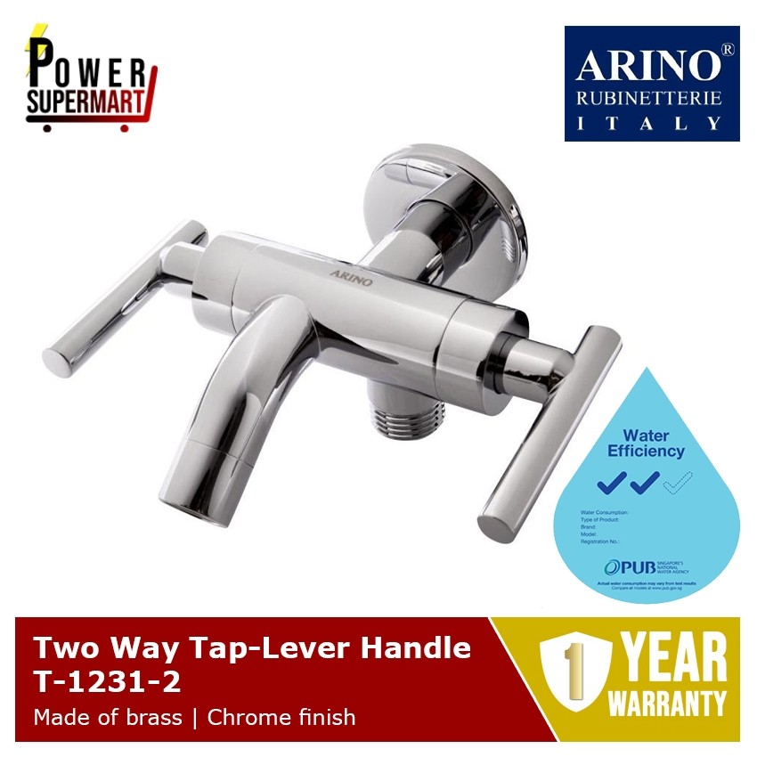 ARINO T-1231-2 | Two Way Tap-Lever Handle | WELS: 2 Ticks | 1 Year ...