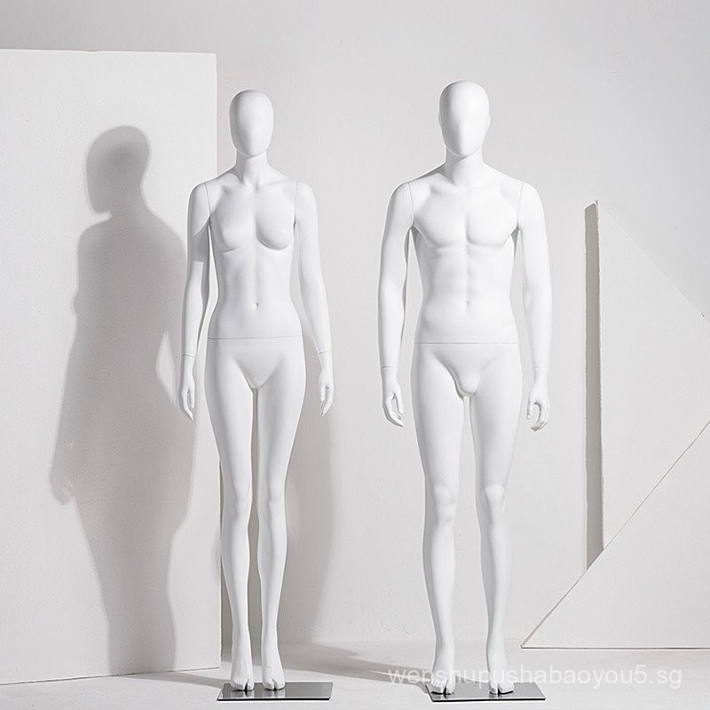 Matte White Full Body Mannequin Prop for Women's Clothing Store Display ...