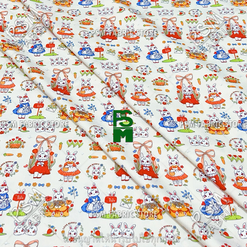 Italian Silk Cartoon Pattern Width 60 Inches Continuous Cutting Fabric ...