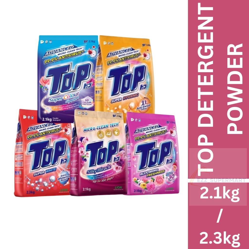 TOP Detergent Powder Laundry (2.1kg) | Shopee Singapore