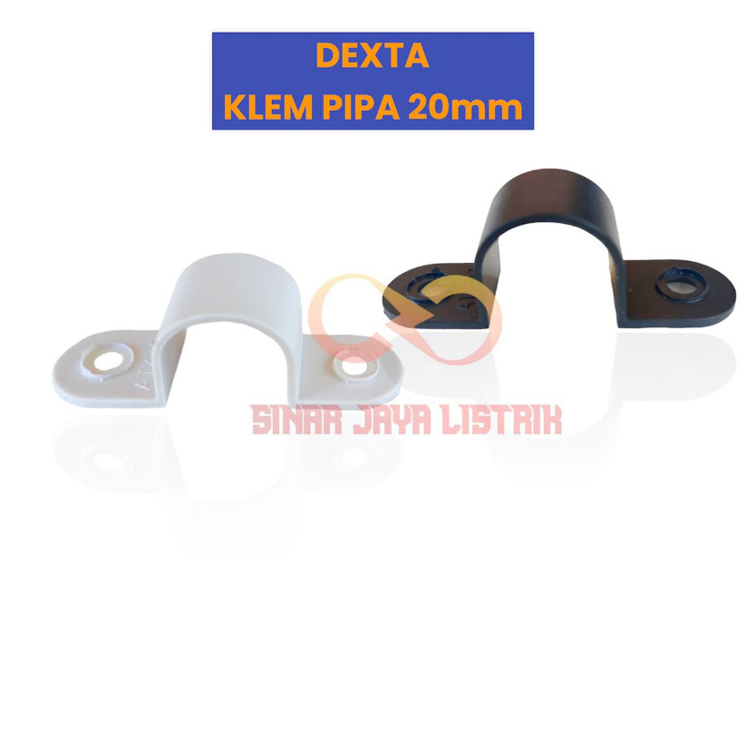 DEXTA 20mm PVC Pipe Clamps Black and White | Shopee Singapore
