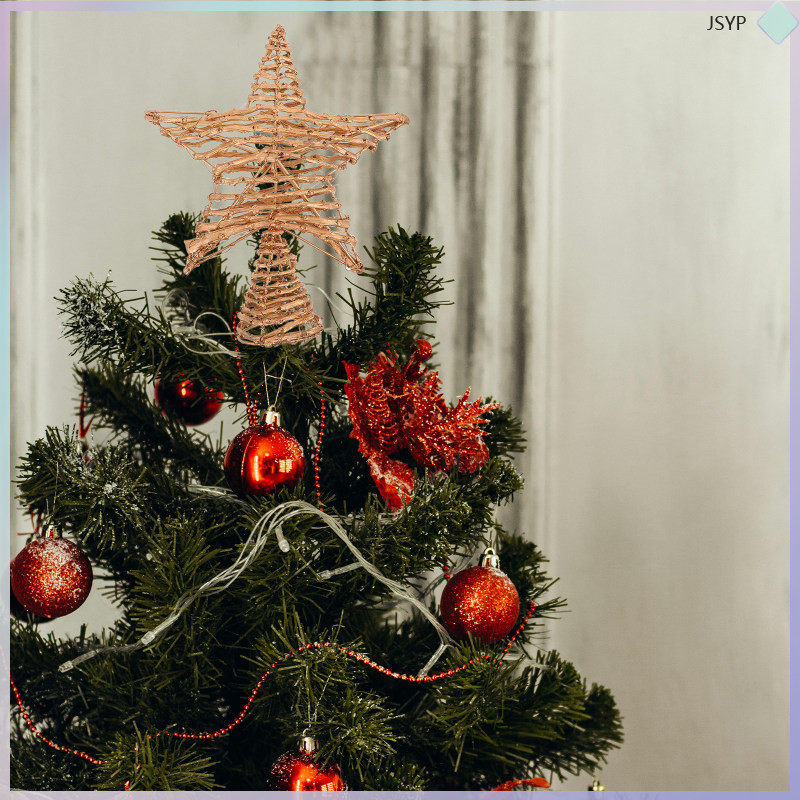 Christmas Decor Pentagram Tree Top Star Topper Unique Rustic Vintage ...