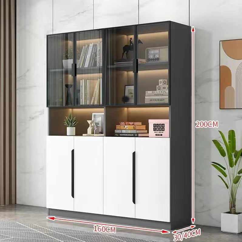 【SG Sales】Glass door hand display cabinet, floor light wall storage ...