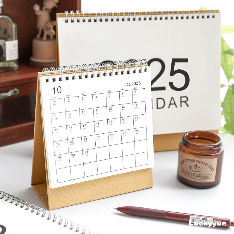2025 Desk Calendar kraft paper creative desk decoration Fashion Design ...