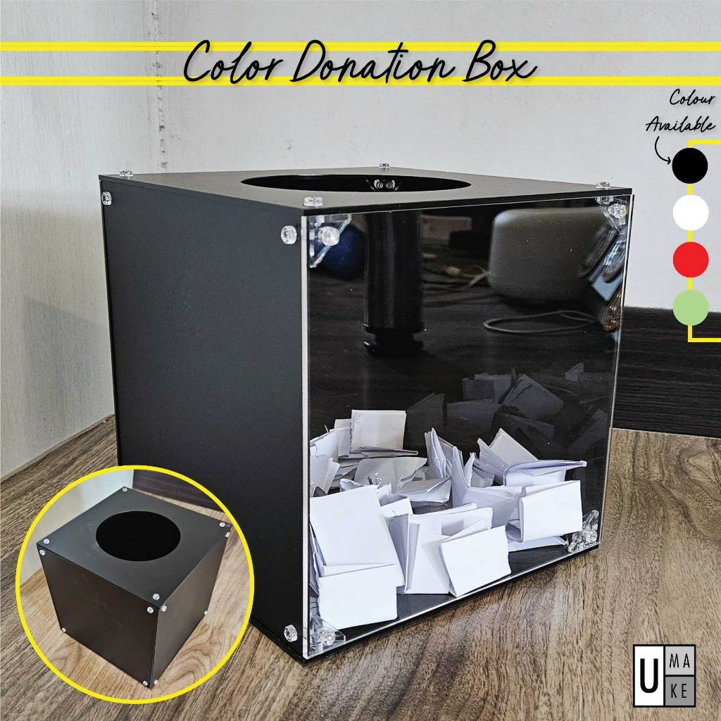 Multi Color Acrylic Lucky Draw Box - Lottery Box, Prize Drawing Box ...