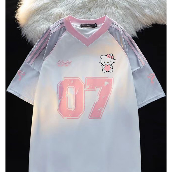 HELLO KITTY "Football Ballet" [Free Custom Name and Number] Jersey ...