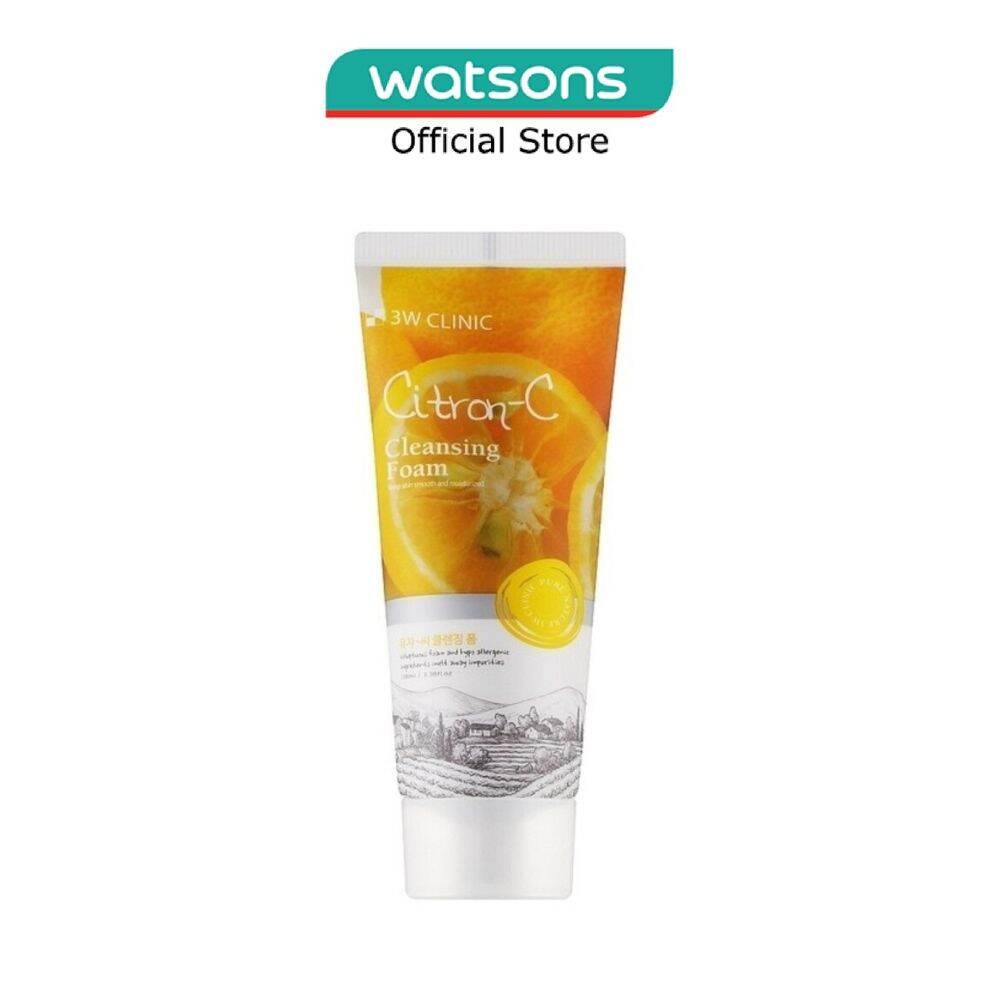 3W CLINIC Citron-C Cleansing Foam 100ml | Shopee Singapore