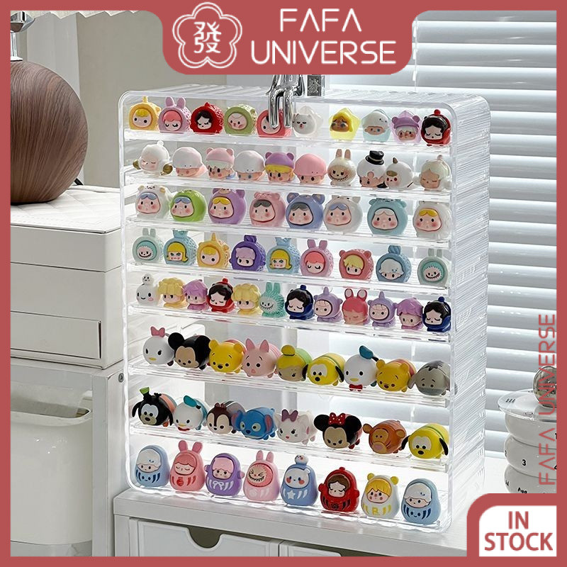 mini POP MART Blind Box Transparent Plastic Display Stand Acrylic ...