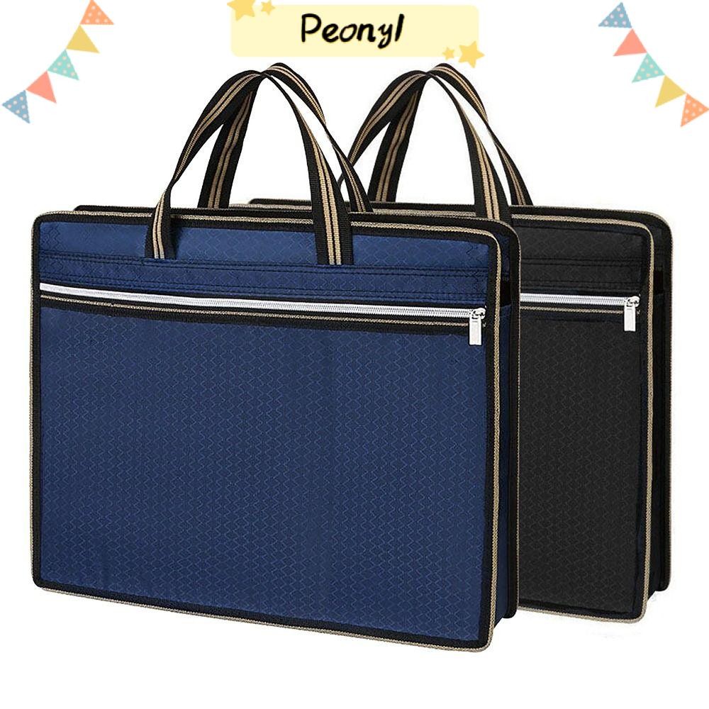 PDONY File Folder, A4 Waterproof Documents Bag, Fashion Double Zipper ...