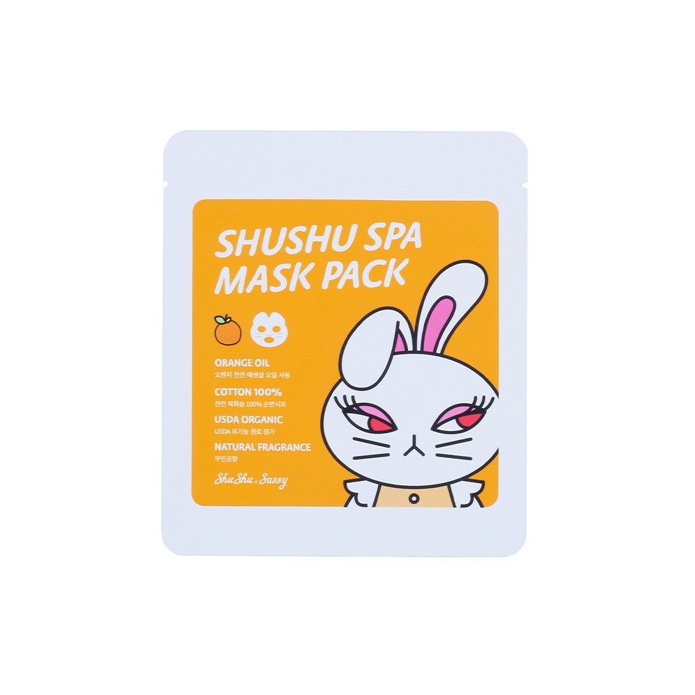 ShuShu & Sassy Spa Sheet Mask Pack (Orange) | Shopee Singapore