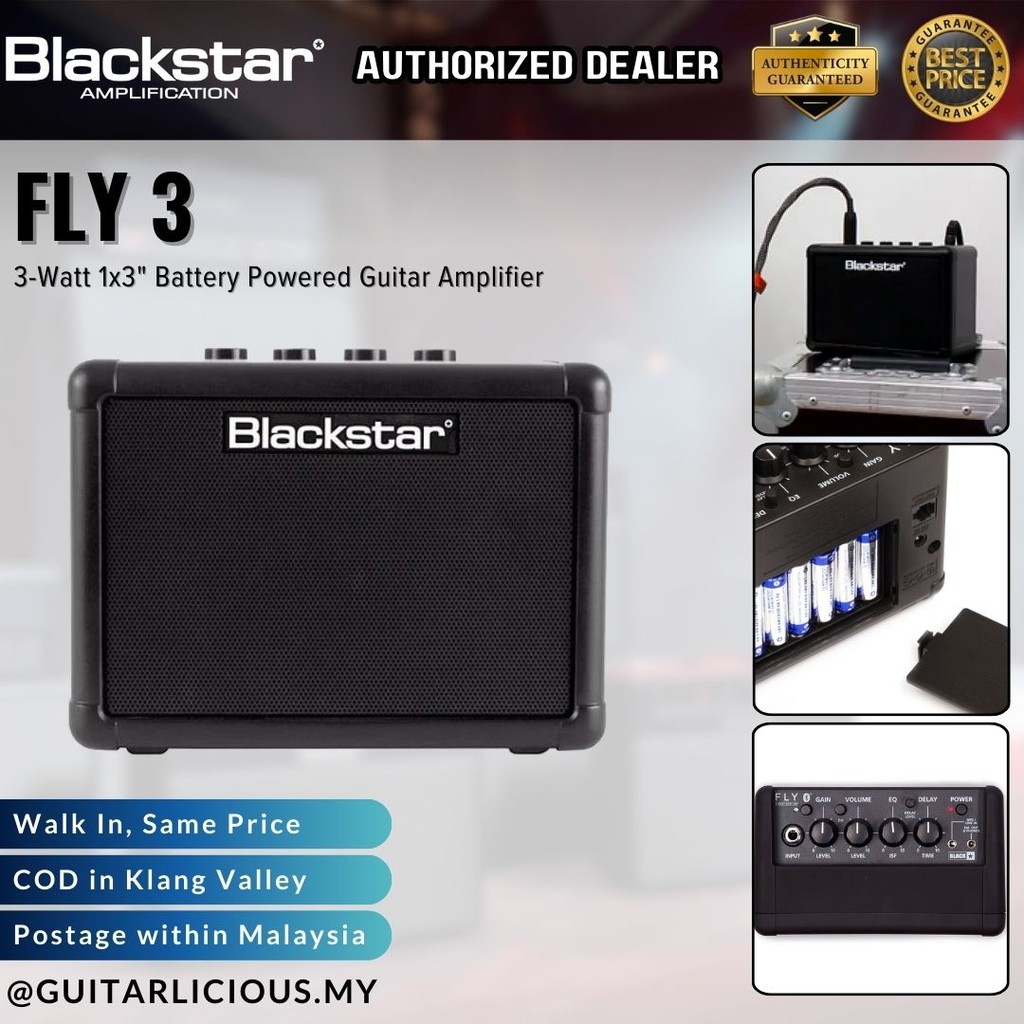BLACKSTAR FLY 3 Mini Guitar Amplifier - ( FLY3W Electric AMP ) FLY 3 ...