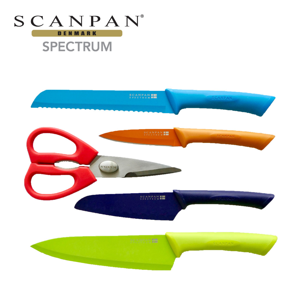 SCANPAN Spectrum 5pc. Knife/Shear Set (2 Colours) | Shopee Singapore