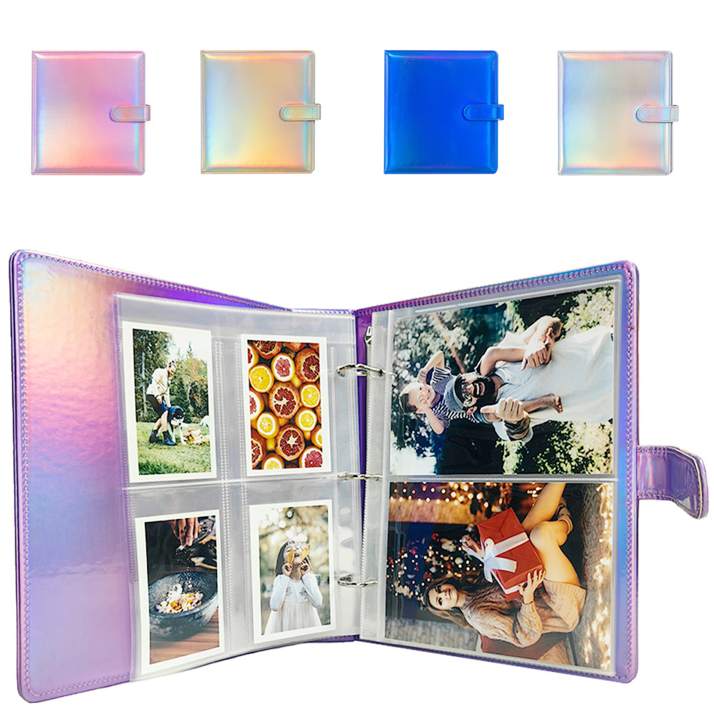 A5 Widened 3-ring D-shaped Magnetic Buckle Laser Mirror Binder Photo ...