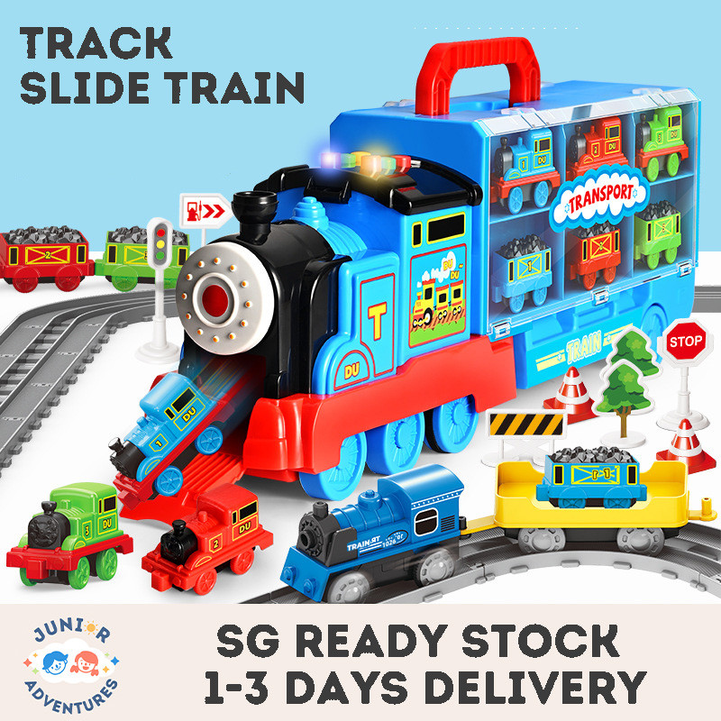 Train Toy Train Model Electric Train Set Simulated Train Track Sliding ...