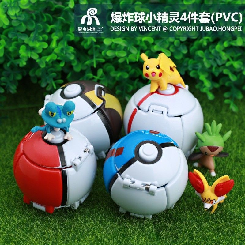 Pok émon Pok émon Ball Flip-up Blast Deformation Ball Pok émon Pokémon ...