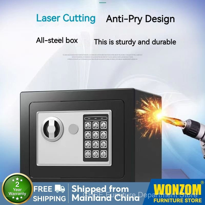 WONZOM Mini Digital Safe Box / Personal Safe Box (With Money Slot ...