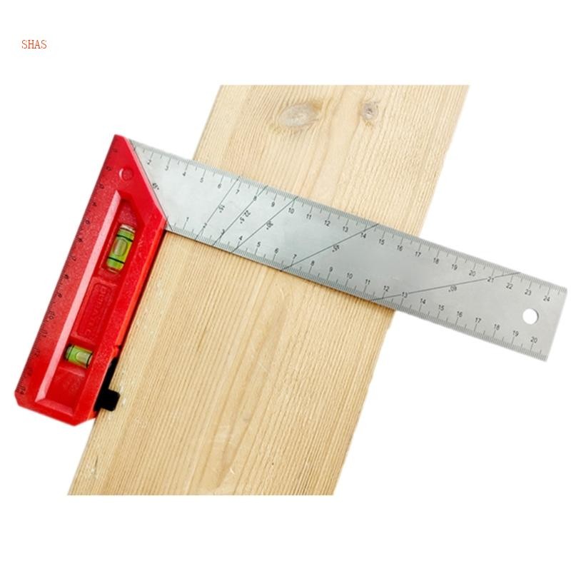Shas Combination Right Angles Ruler Protractors Measuring Tool Square ...