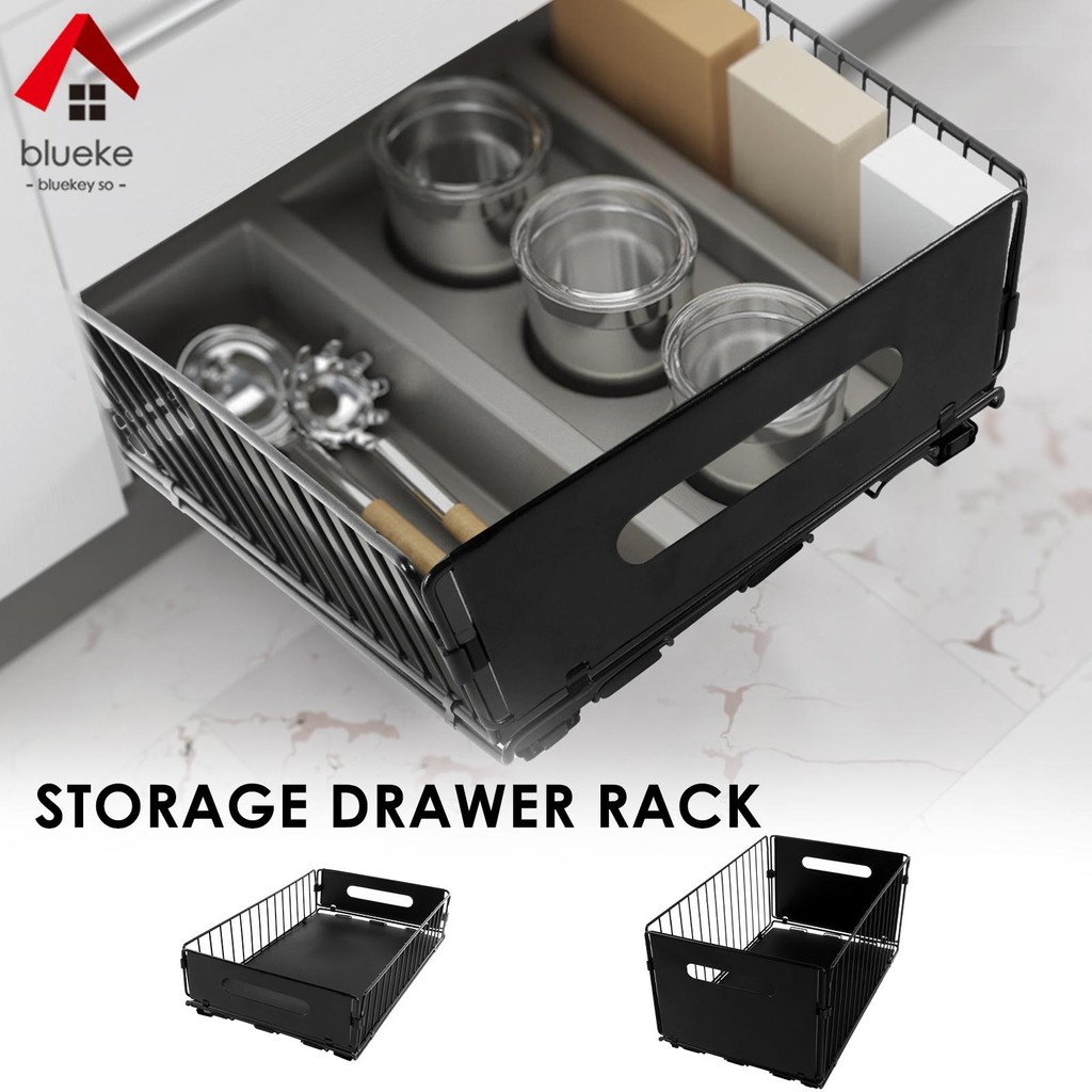 Pull Out Cabinet Organizer Carbon Steel Slide Out Shelf Storage Drawer ...