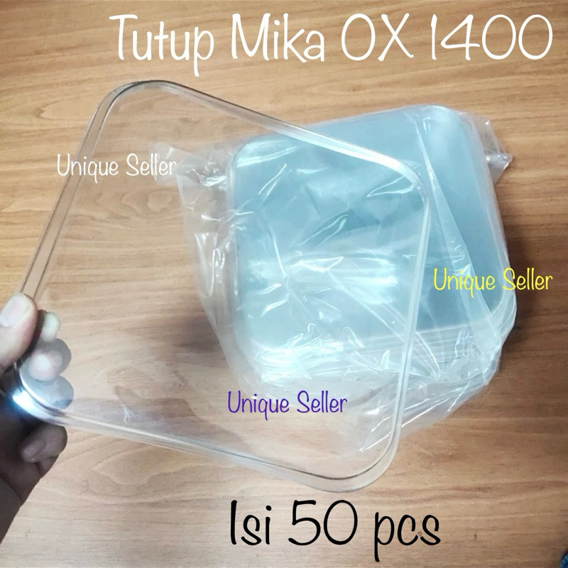 [Contains 50] Lid OX 1400 Uk 20x20 cm Bestfresh / Lid Mica Foil Tray ...
