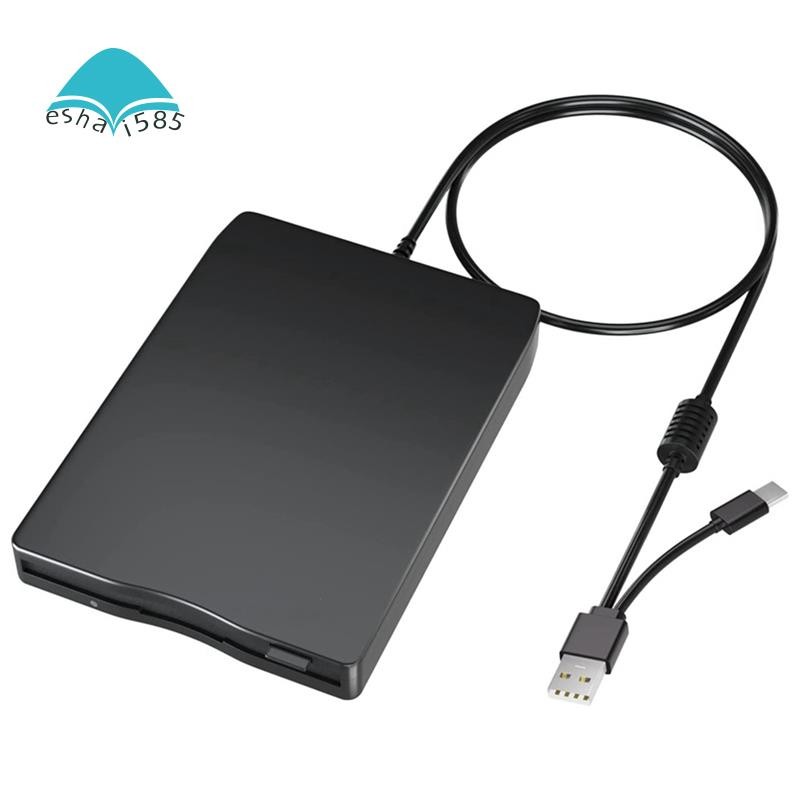 USB Floppy Disk Reader Floppy Disk Drive Dual Interface External USB C ...