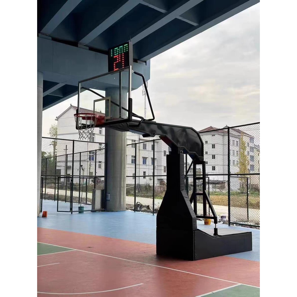 Adjustable Competition Electric Hydraulic Basketball Hoop National ...