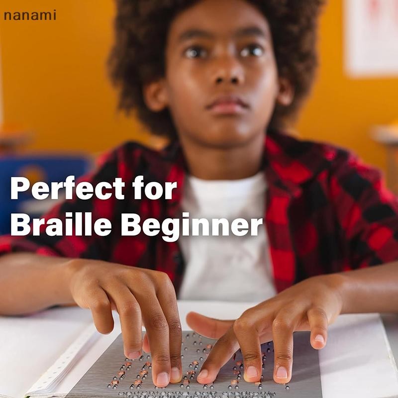 [Nanami] Braille Alphabet And Numbers Learning Tool - Durable Metal ...