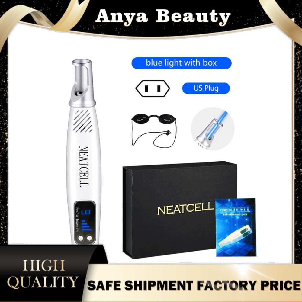 Picosecond Laser Pen Blue Red Light Therapy Tattoo Remove Pen Freckle ...