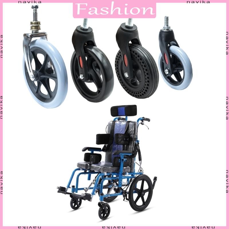 NAV Wheelchair Wheel Replacement Parts Wheelchair Front Wheel Anti-Slip ...