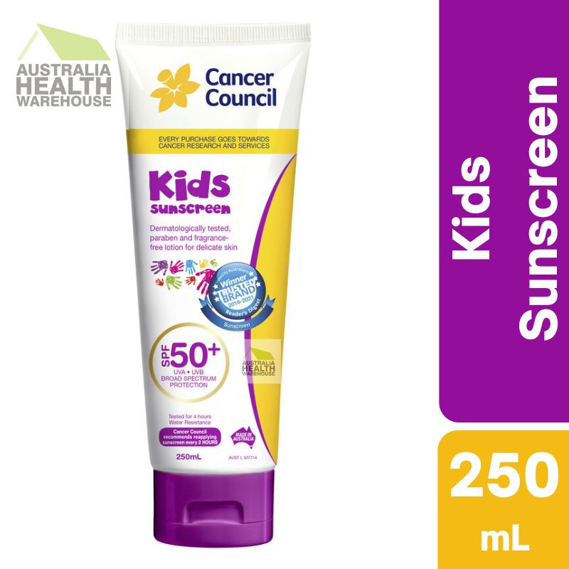 [Expiry: 11/2026] Cancer Council Kids Sunscreen SPF 50+ Tube 250mL ...