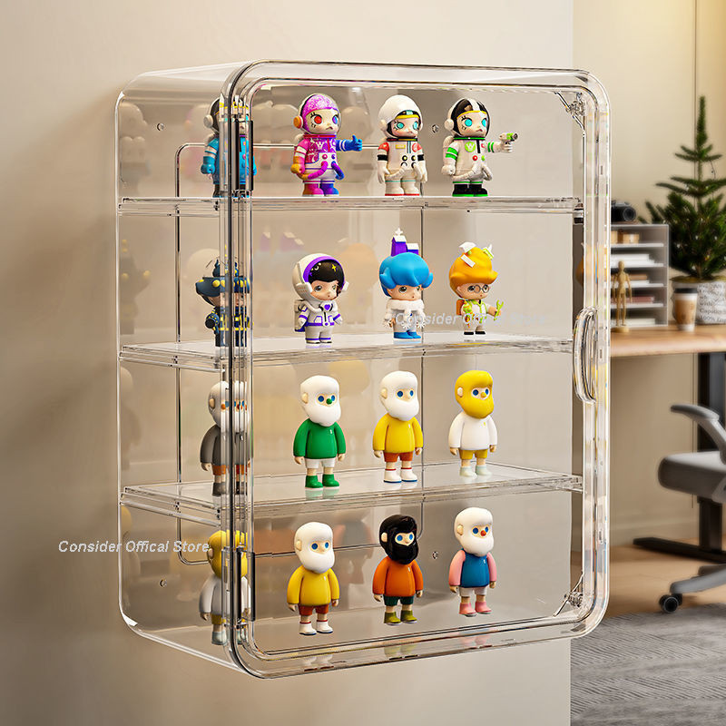 Building Blocks Display Cabinet Blind Box Display Rack Dustproof ...